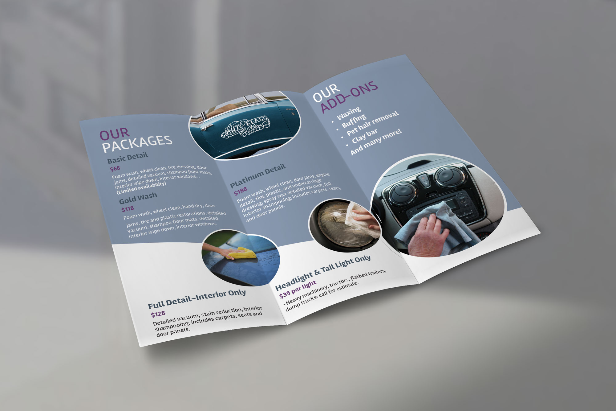 shaniabrown.design » Auto Glass & More Trifold Brochure